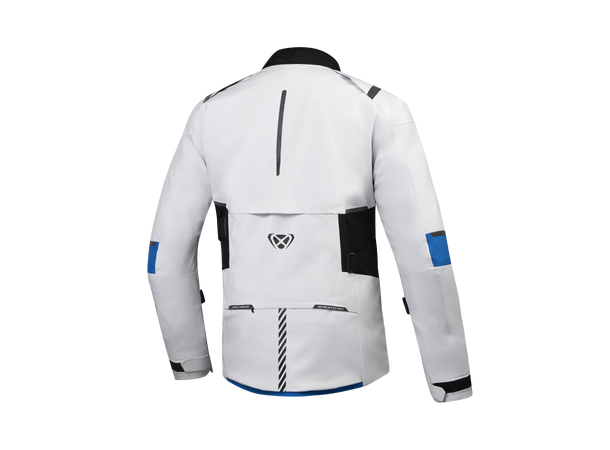 Ixon M-Skeid Adv.jakke Grå/Blå XDRY 3L laminert Adventure Touring ...