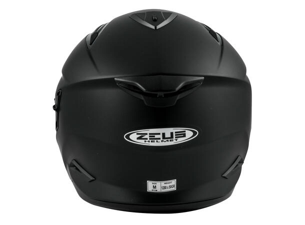 Zeus Jet 613E - Matt Sort Ny halvhjelm m/sol-visir - Ruco Scandinavia