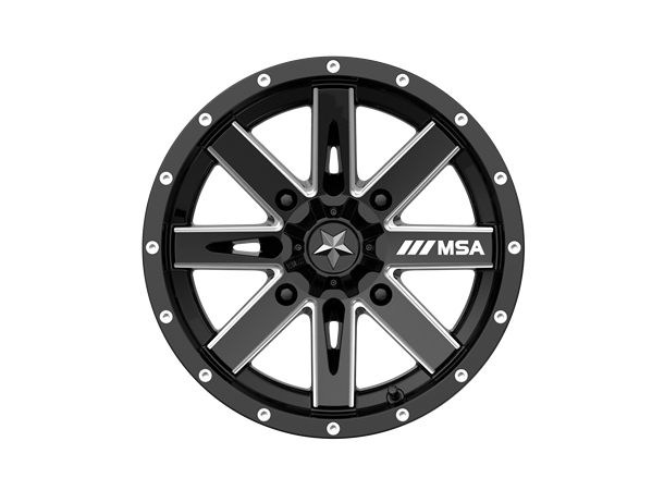 MSA M41 Boxer - Japanske, 4/110 ATV/UTV Felg - Maskinert/Sort, 14/15 ...